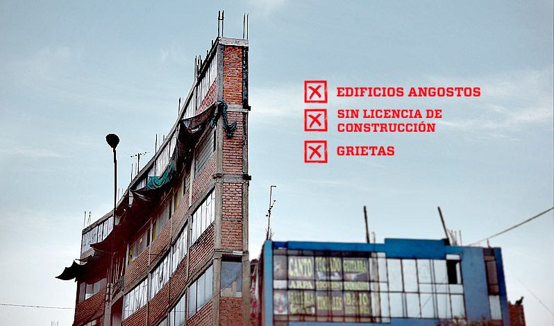 Señales de alerta en edificios mal construidos en Lima